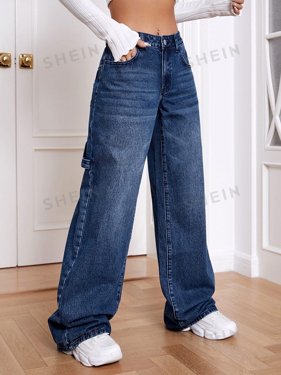 Shein Ezwear Spring Wide Leg Jeans Baggy Jeans Shein Uk