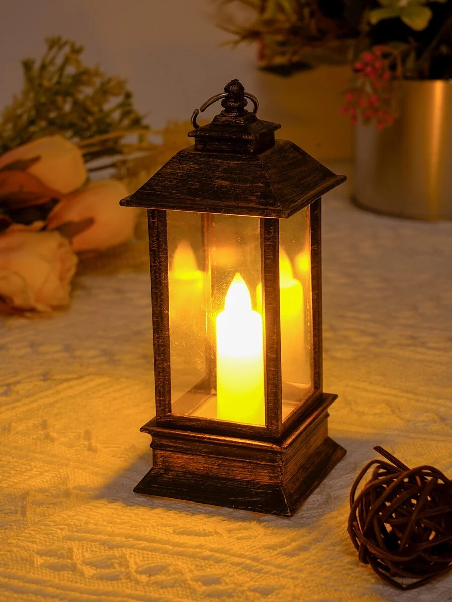 Houses Shaped LED Decoration Lantern, Vintage Candle Lamp For Home ...