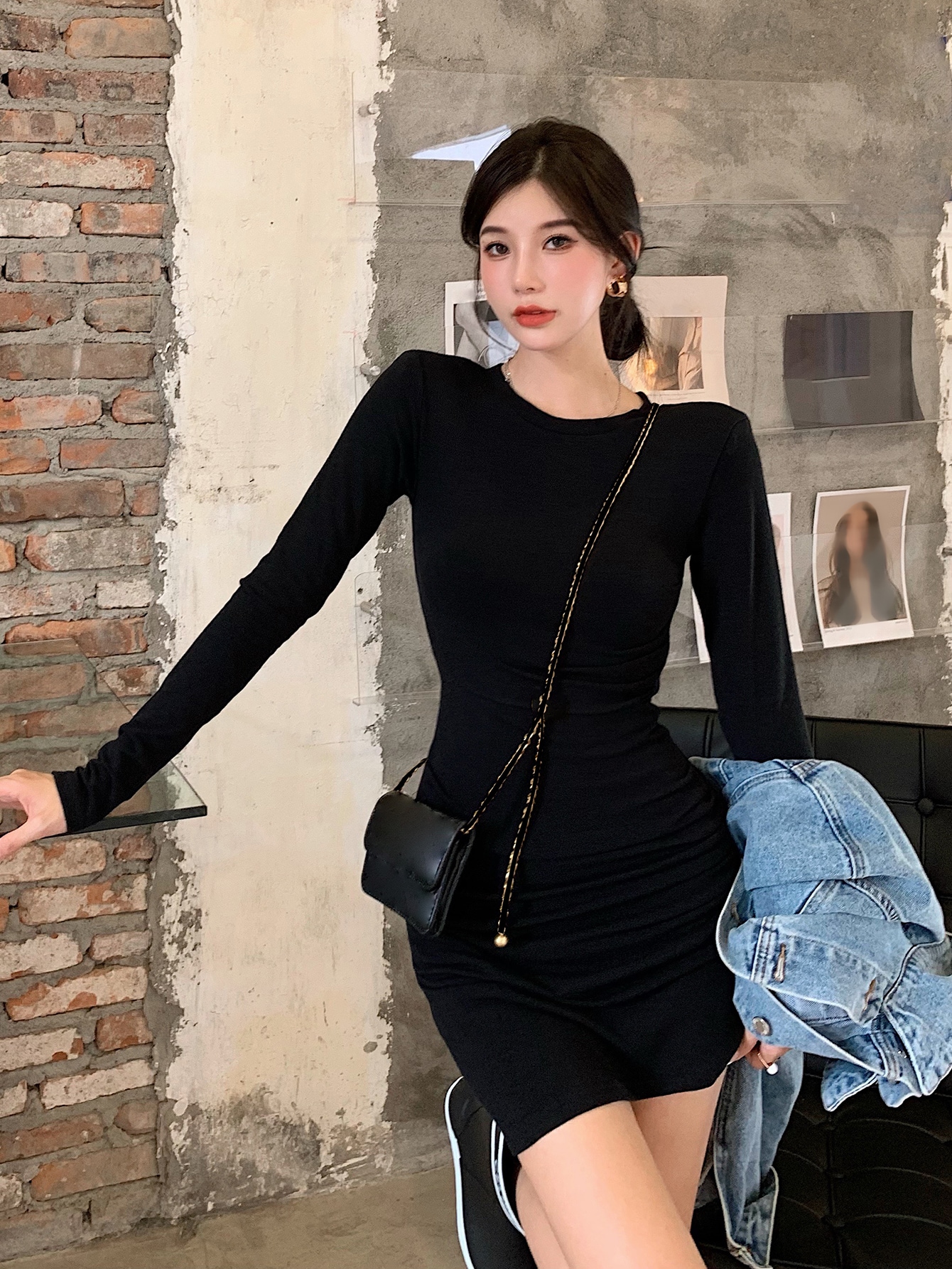 DAZY Solid Ruched Bodycon Dress | SHEIN USA