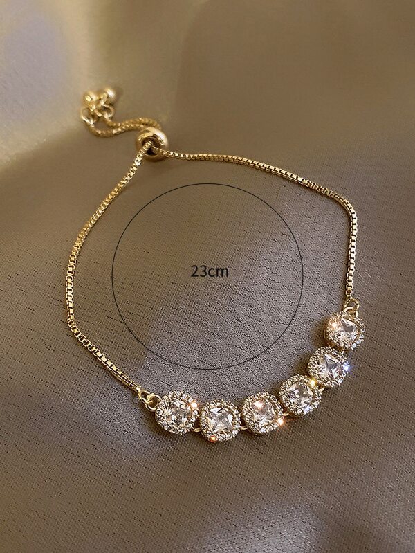 Rhinestone Decor Bracelet Shein Uk