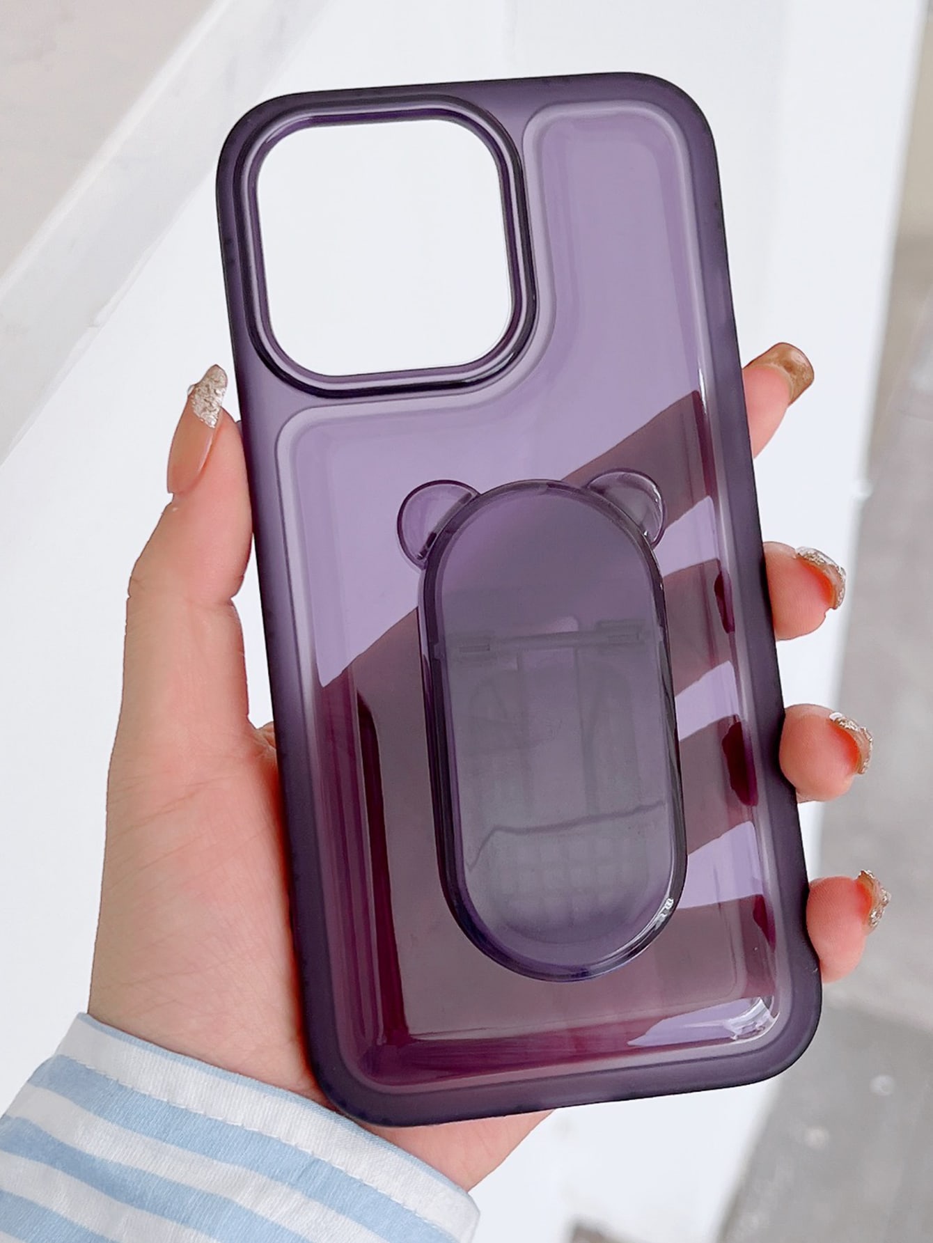 Plain Phone Case With Stand-Out Phone Grip