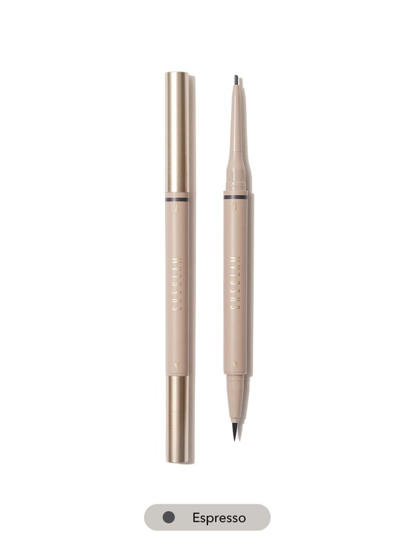 SHEGLAM Brows On Demand 2-In-1 Brow Pencil - Espresso Waterproof Liquid ...