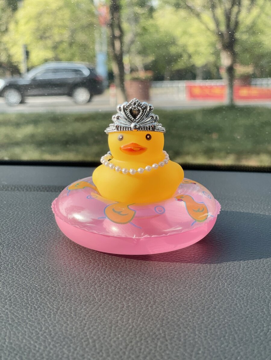 2pcs Duck Design Car Ornament, Rubber Duck | SHEIN USA
