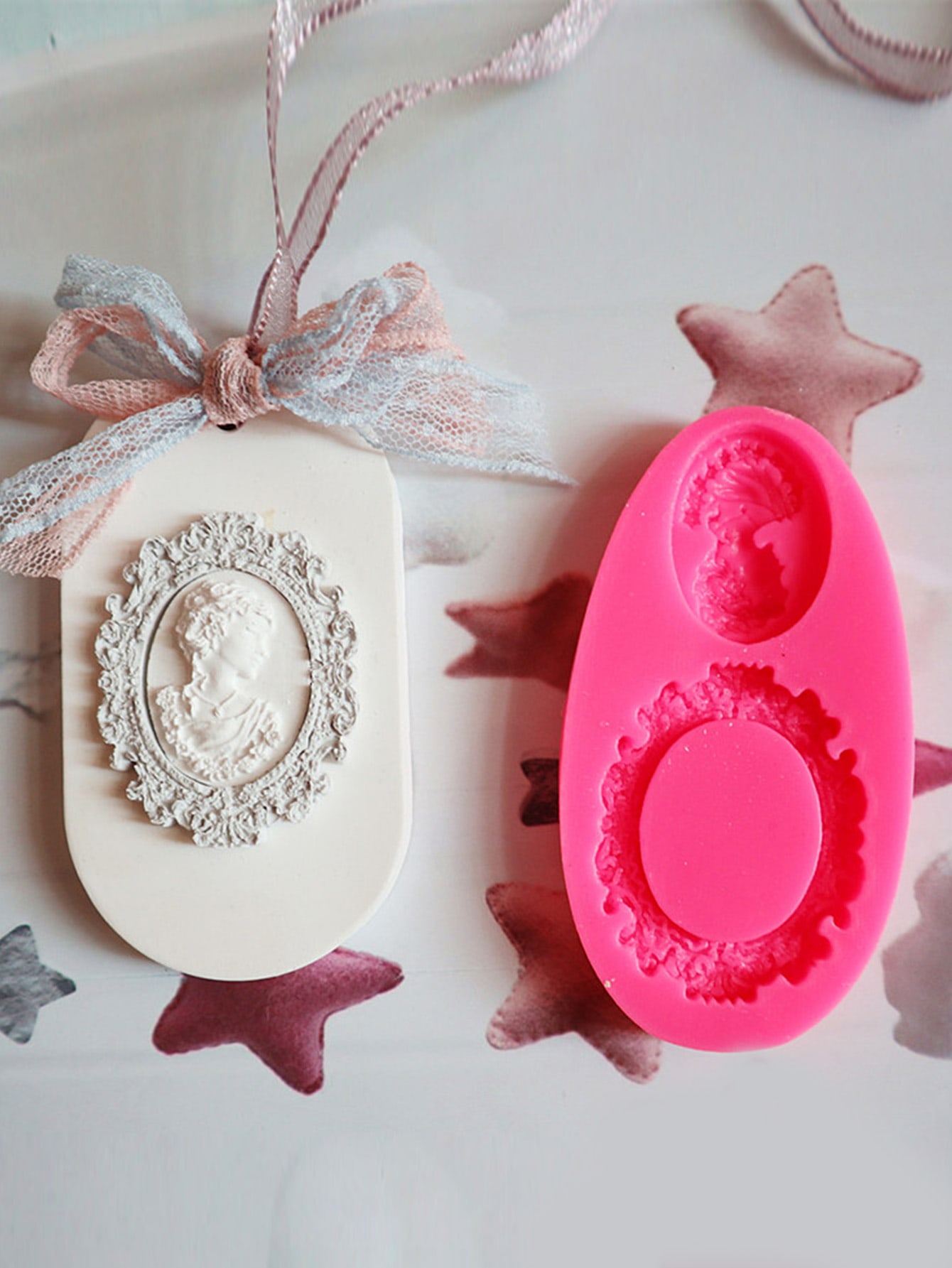 1pc Photo Frame Design DIY Silicone Mold