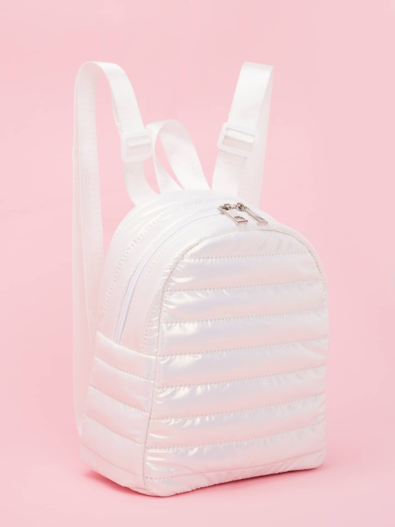 Mini Quilted Detail Classic Backpack | SHEIN USA