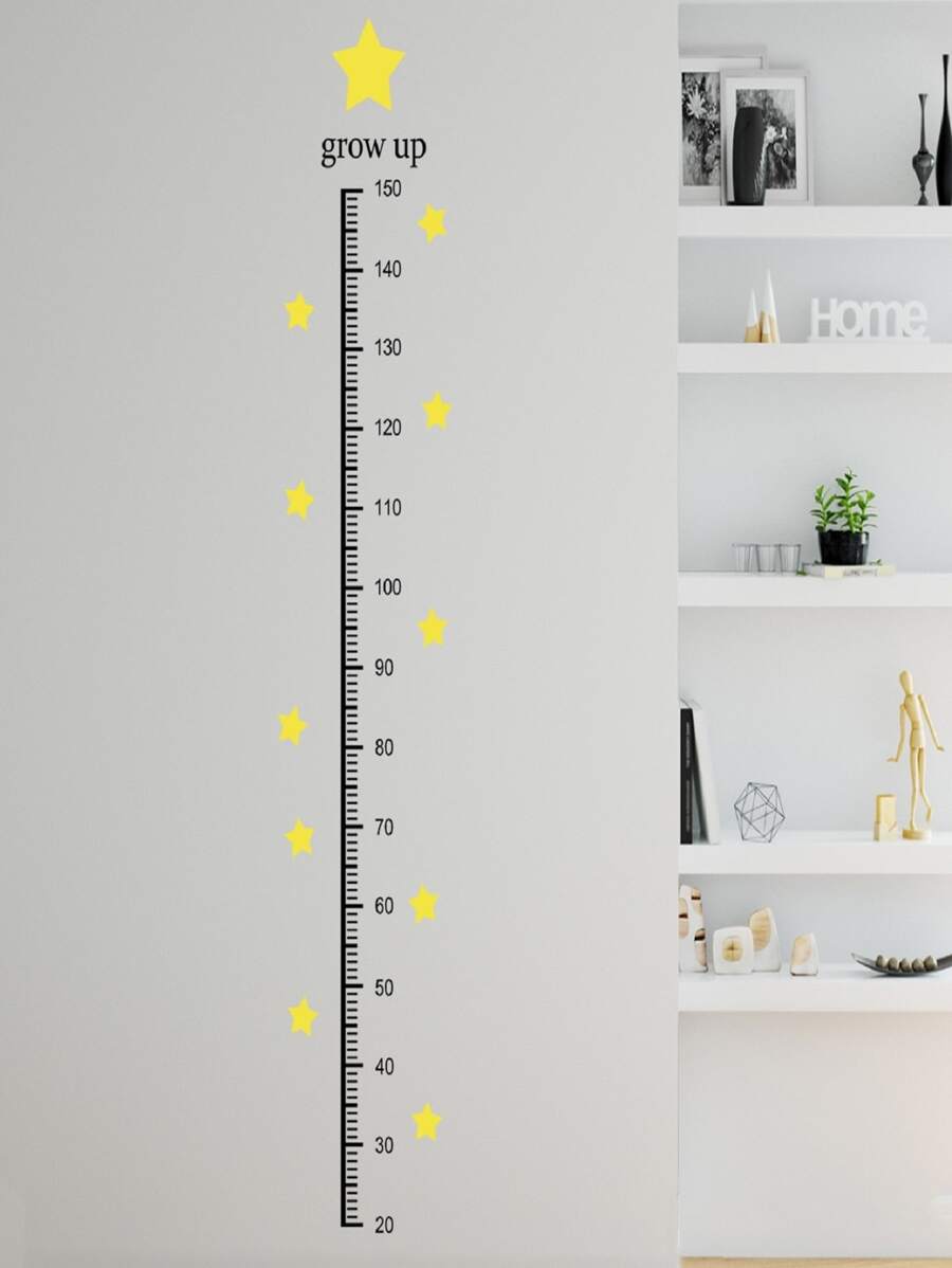Star Pattern Growth Chart Decal | SHEIN USA