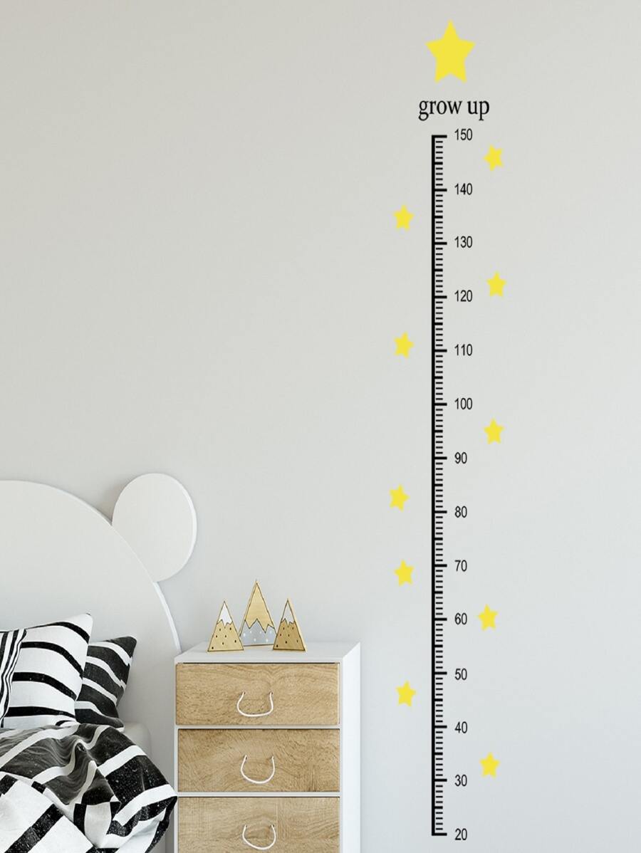 Star Pattern Growth Chart Decal | SHEIN USA