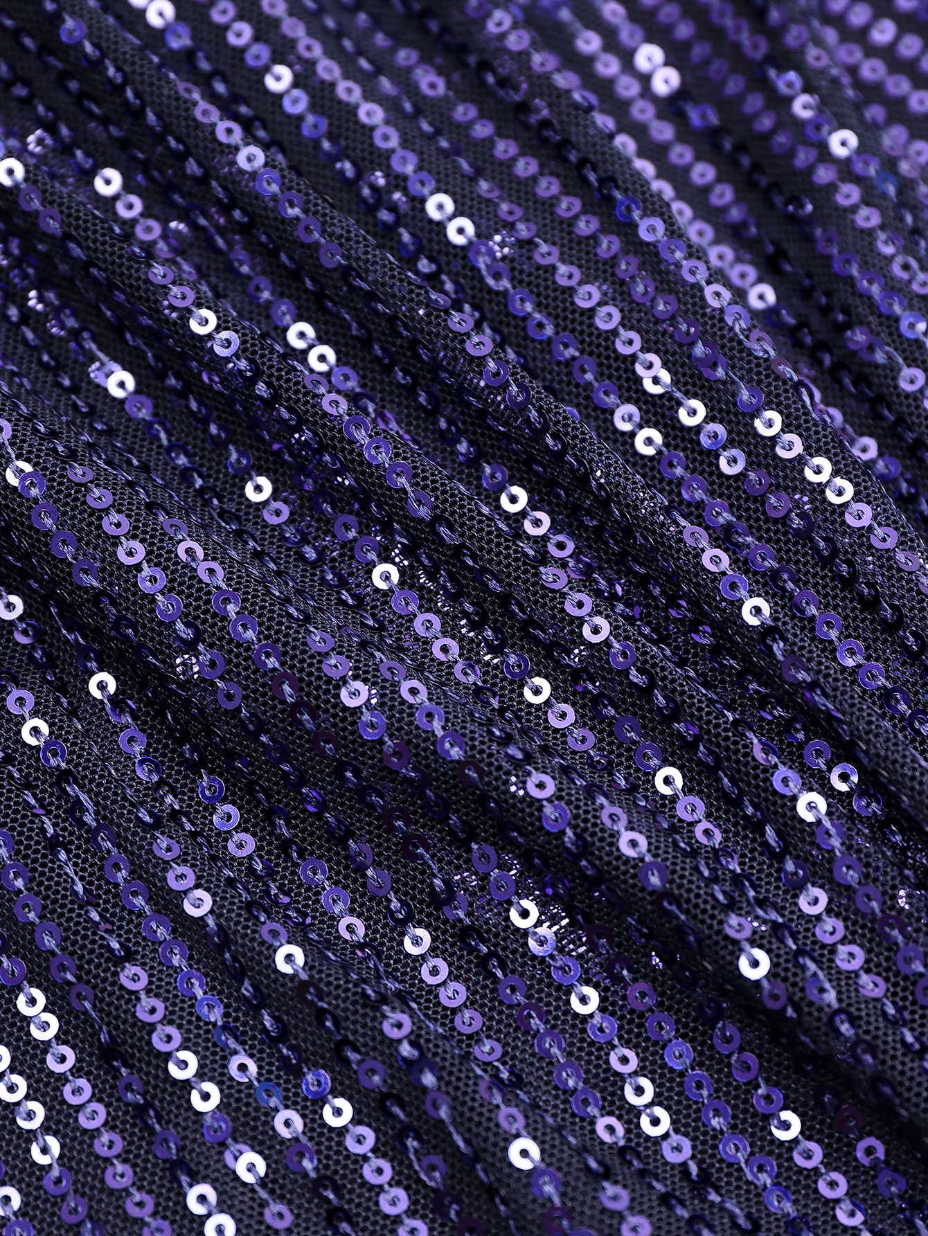 D&M Surplice Neck Contrast Lace Sequins Party Dress | SHEIN UK