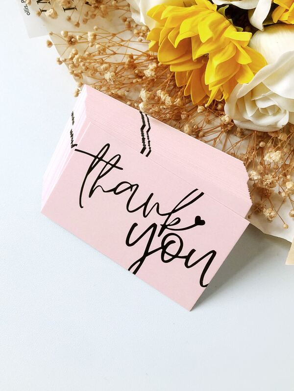 50pcs Exquisite Thank You Cards - Perfect For Any Occasion | SHEIN