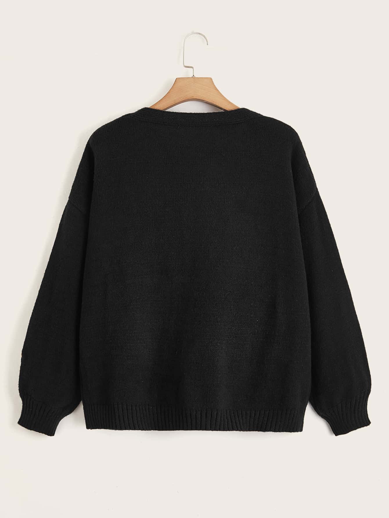 Shein Qutie Plus Cartoon Pattern Drop Shoulder Cardigan Shein Usa