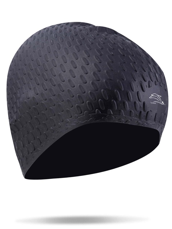 Swimming Cap In Ear Protection Water Droplets Shape, Silicon Material ...