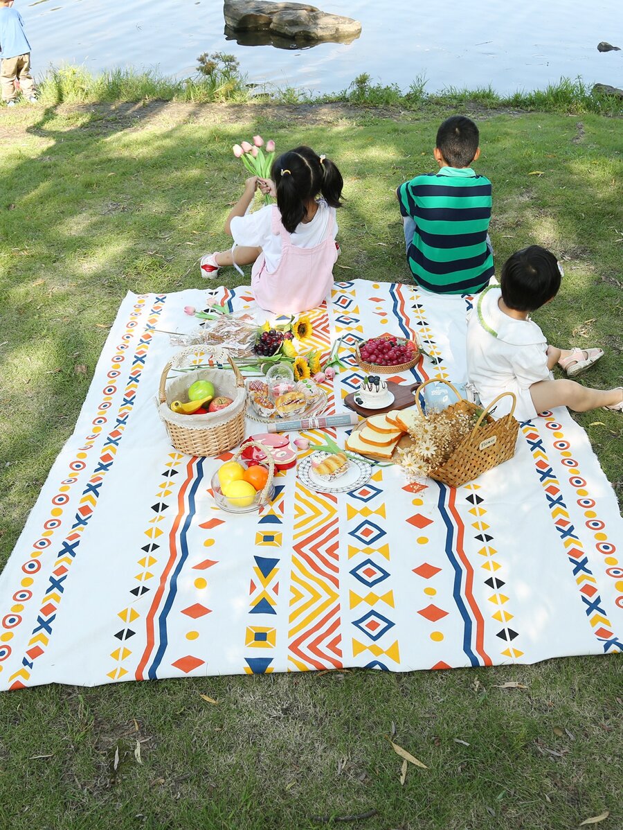 1pc Geometric Pattern Outdoor Picnic Mat | SHEIN USA
