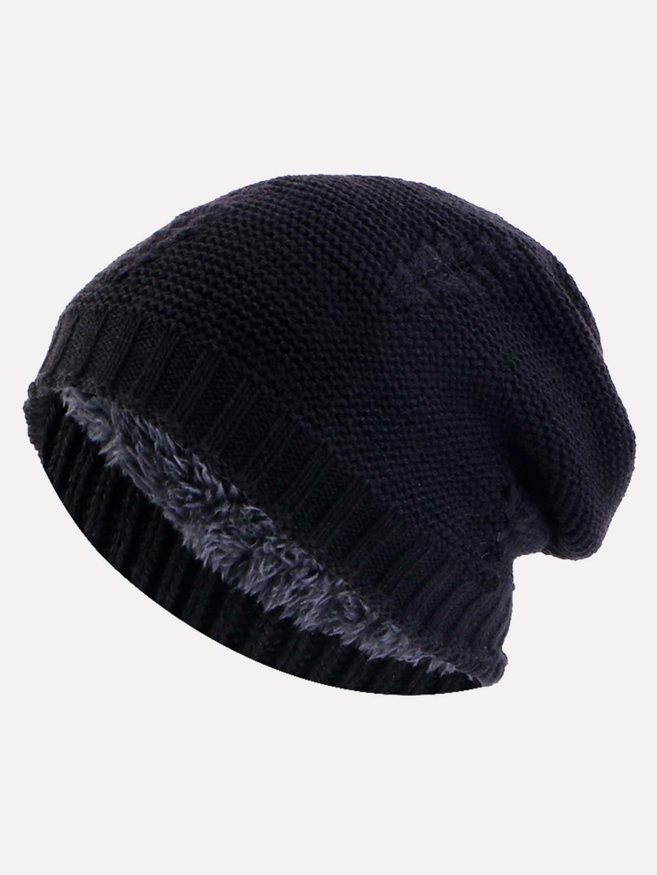 Solid Knit Slouchy Beanie | SHEIN USA
