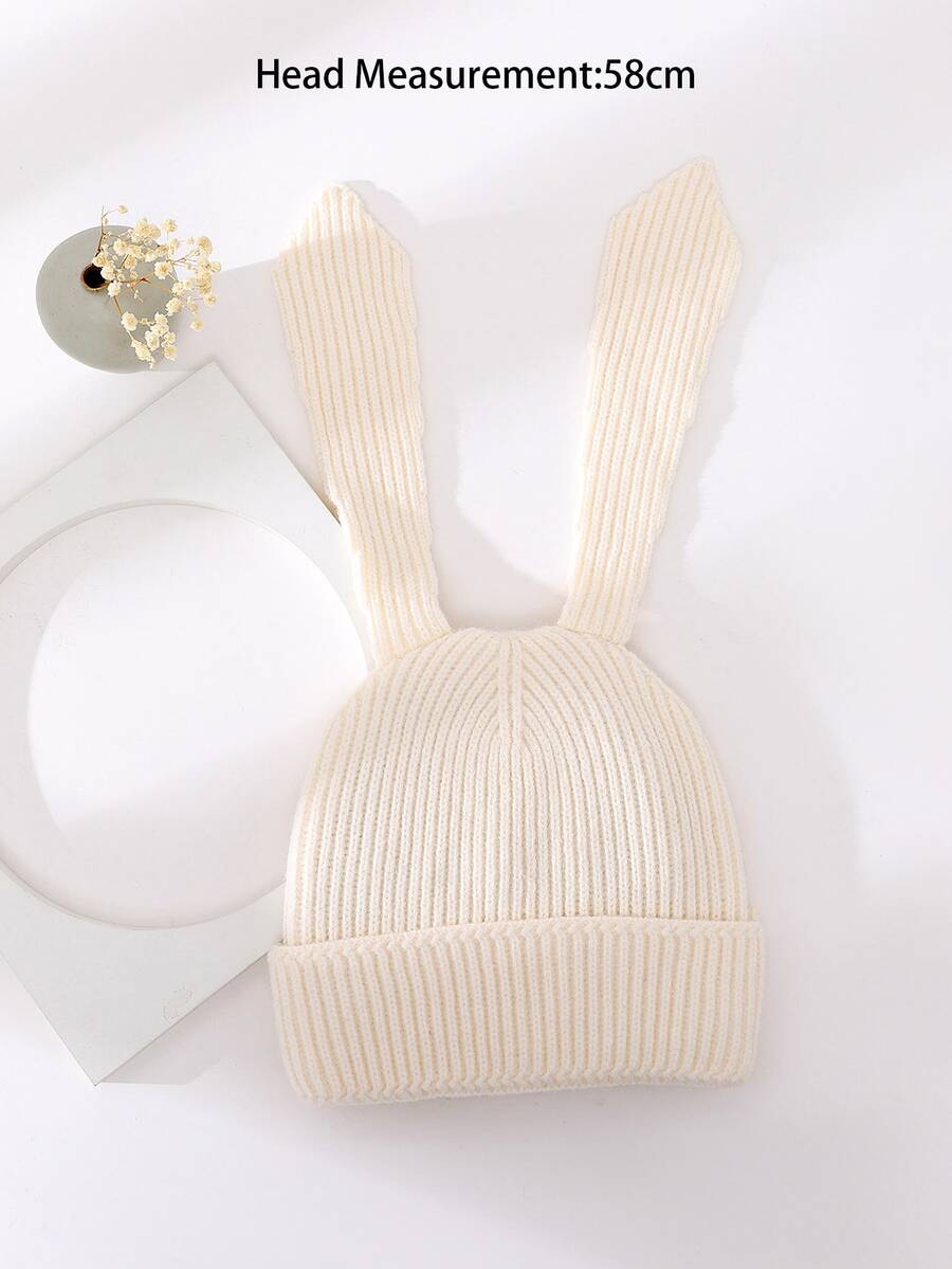 Rabbit Ear Decor Beanie | SHEIN USA