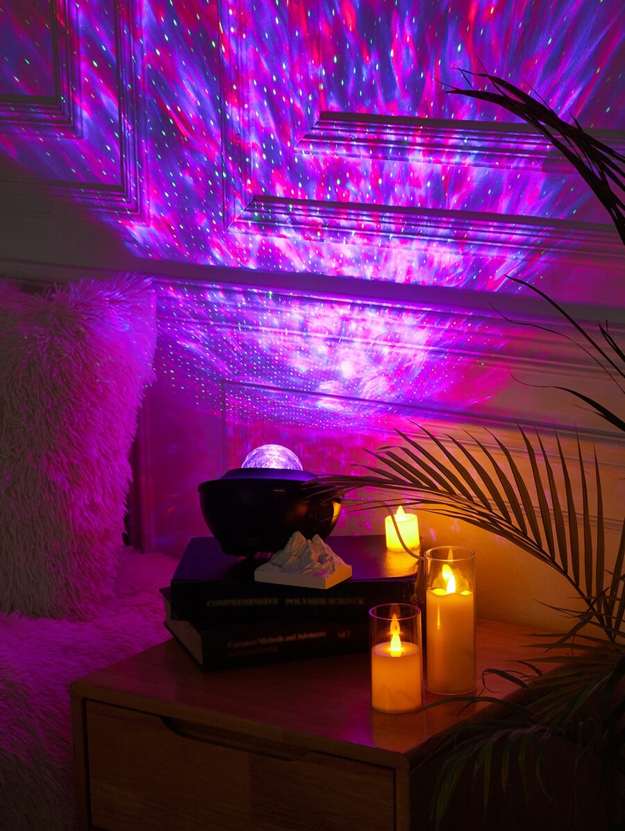 1pc Star Projector Galaxy Projector With Nebula Cloud Moving Ocean Wave ...