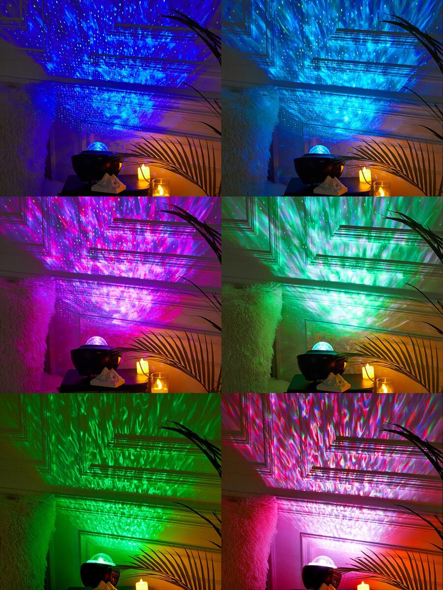 1pc Star Projector Galaxy Projector With Nebula Cloud Moving Ocean Wave ...