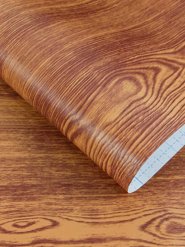 1sheet Wood Grain Wallpaper Sticker, Self Adhesive Wall Paper For Home ...