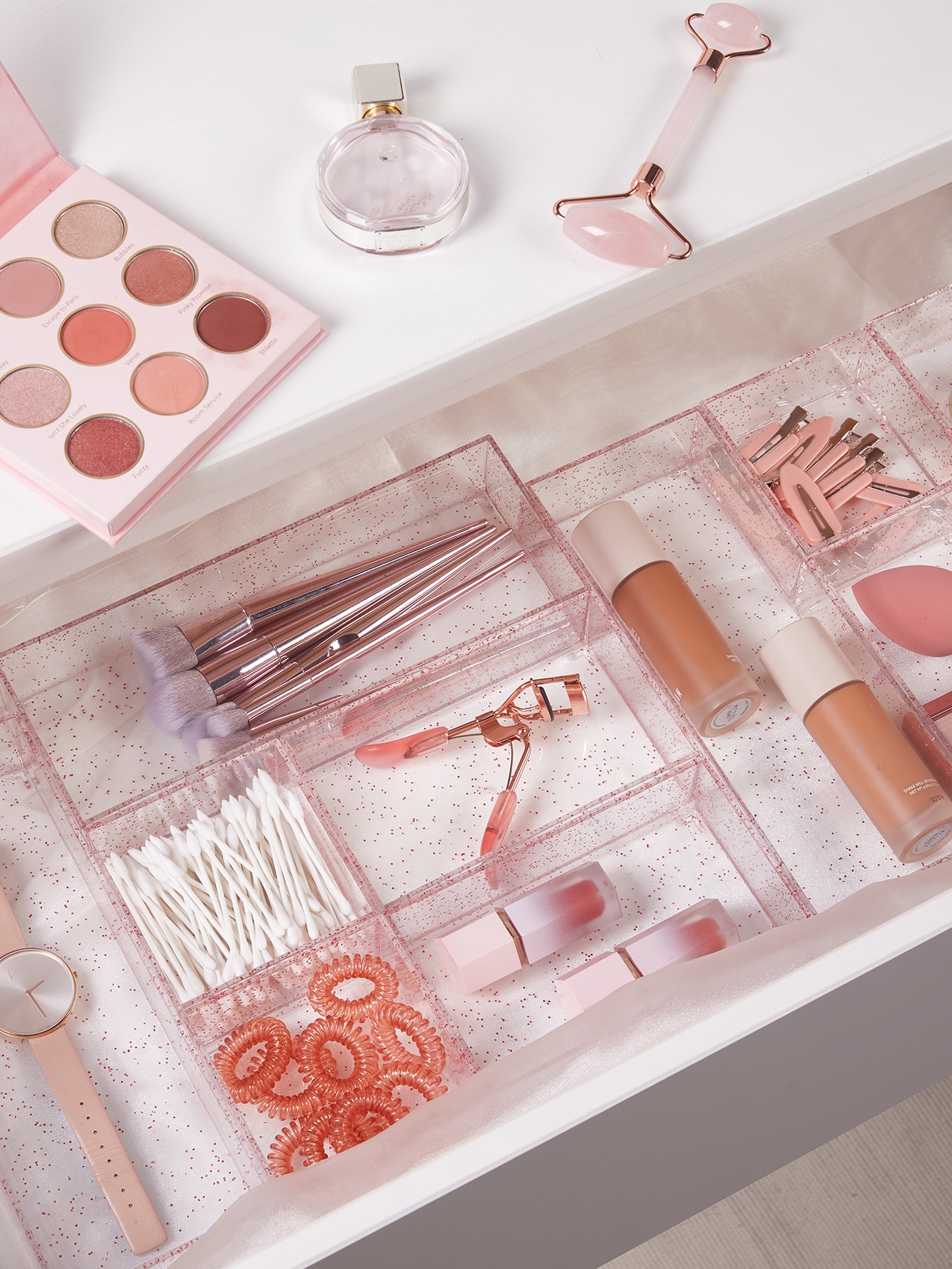 SHEIN SHEIN BASIC LIVING 1pc Stackable Desk Drawer Organizer Tray ...