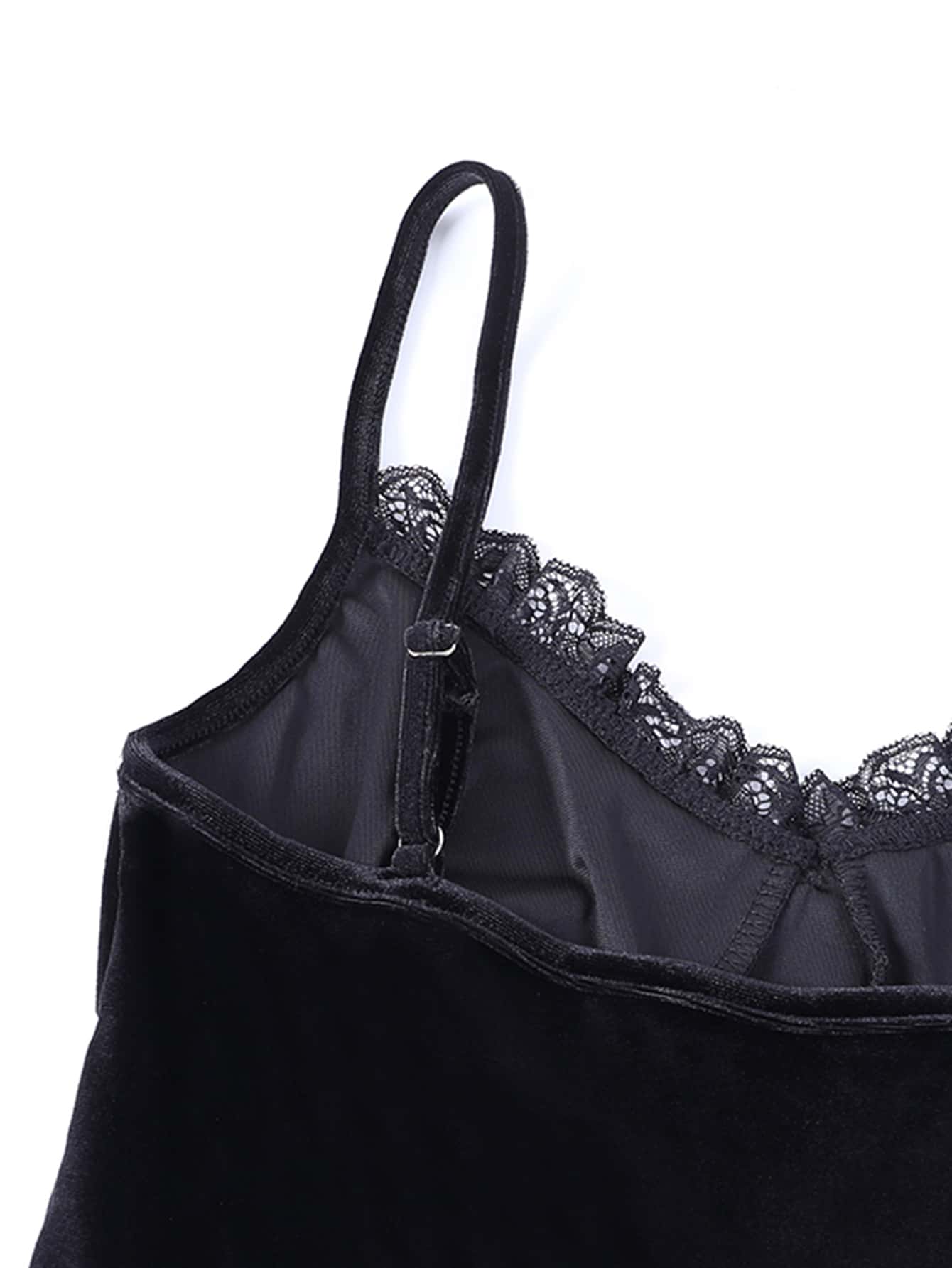 Gothic Eyelash Lace Panel Velvet Cami Dress for Sale Australia| New ...