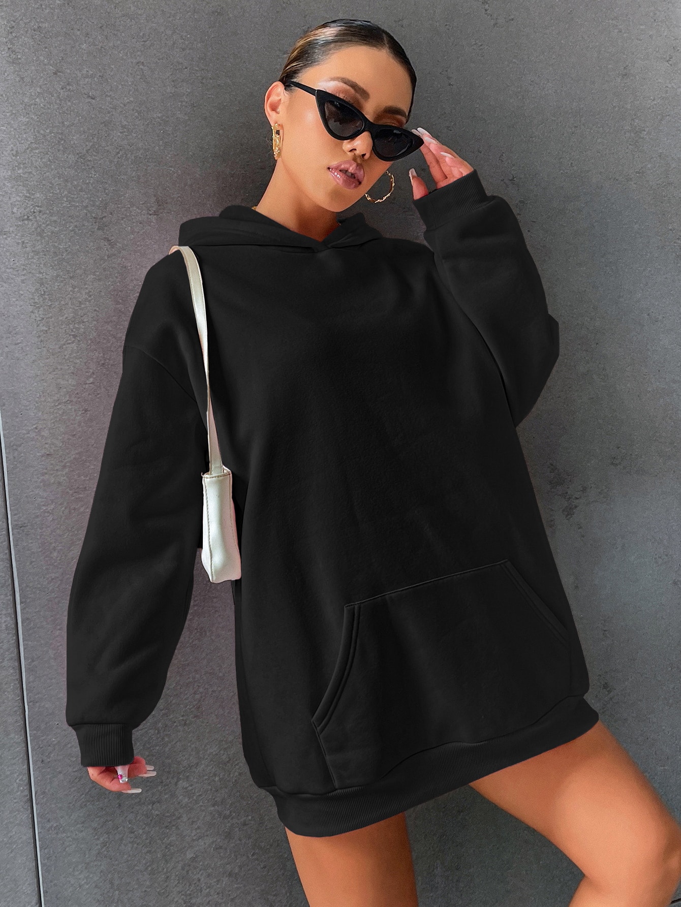 Shein Coolane Slogan And Cartoon Graphic Drop Shoulder Hoodie Shein Usa