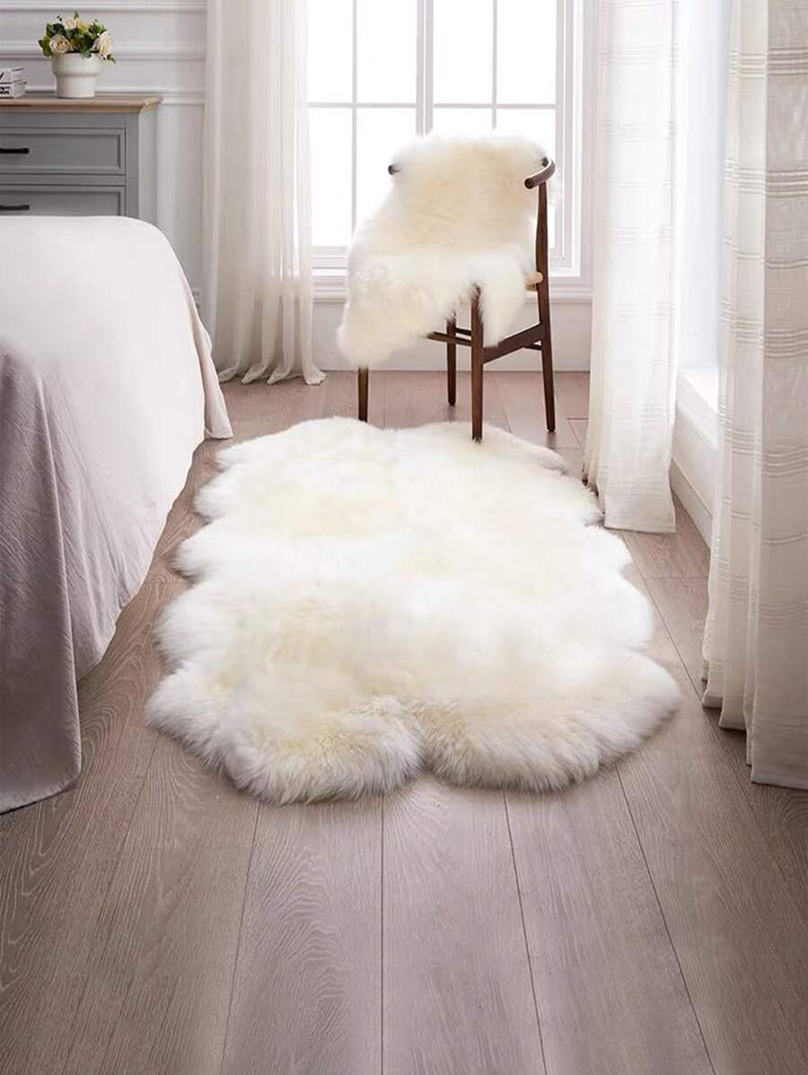 Solid Fluffy Rug | SHEIN UK