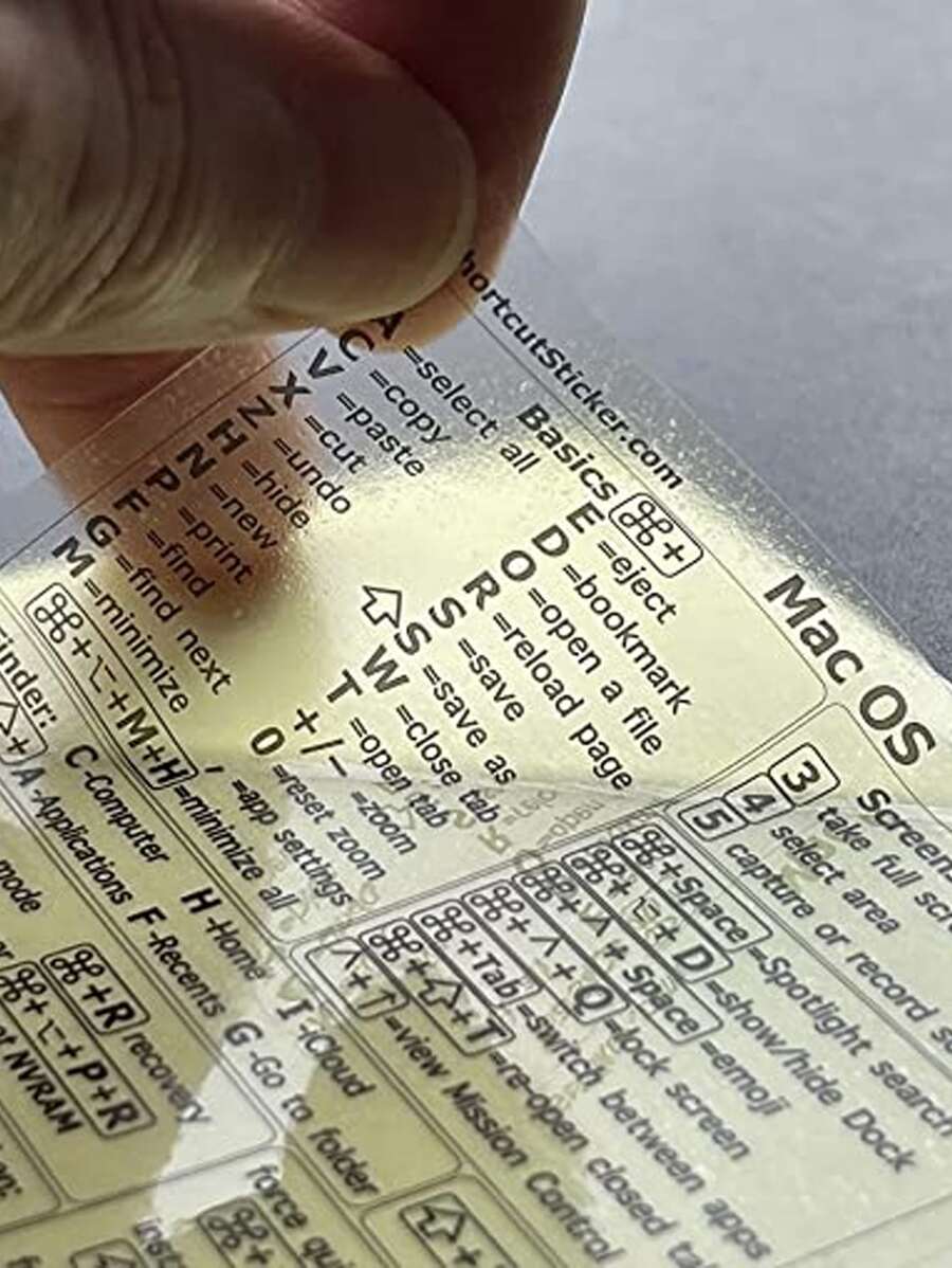 1sheet Reference Keyboard Shortcut Laptop Sticker | SHEIN USA