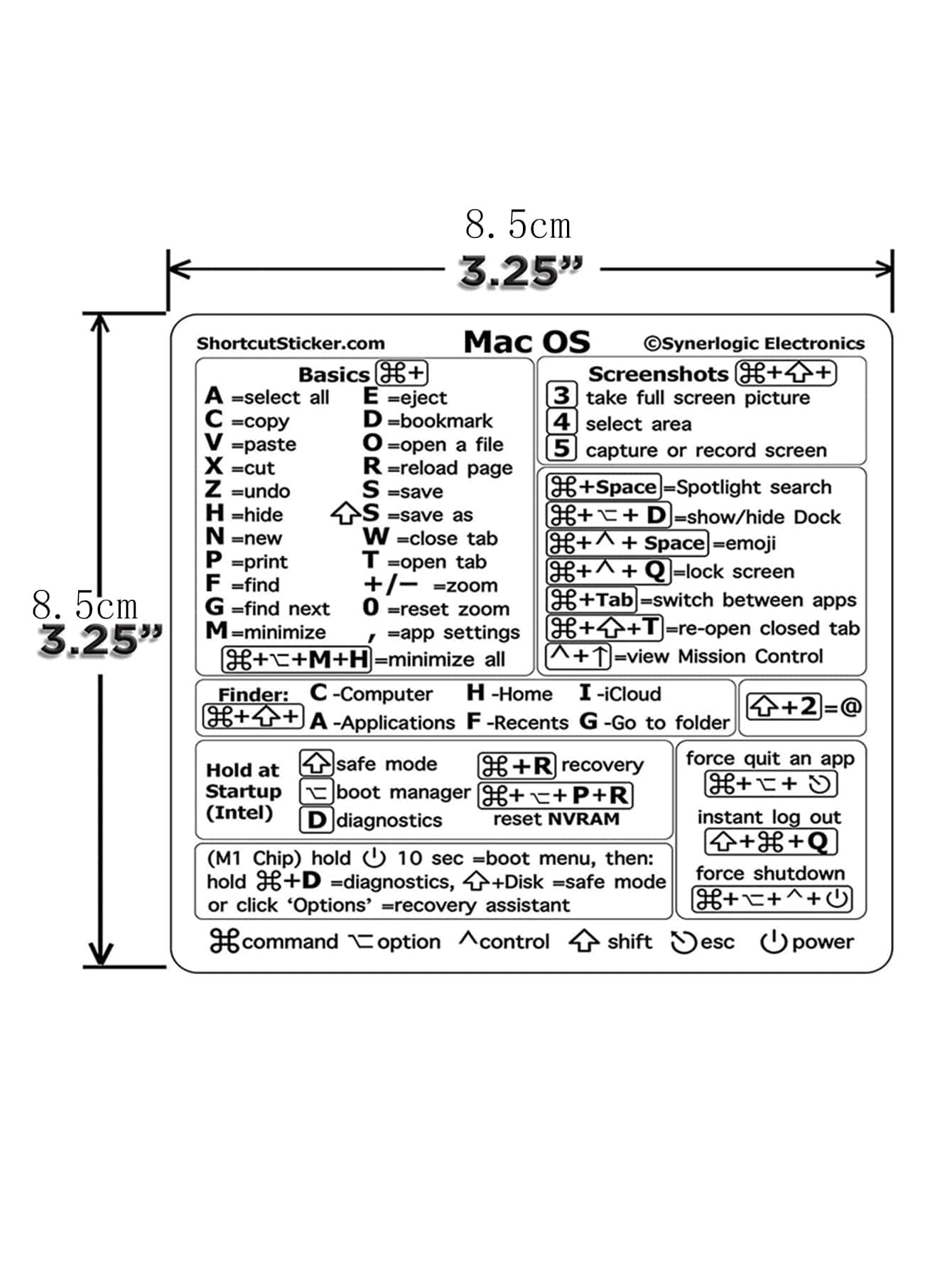 1sheet Reference Keyboard Shortcut Laptop Sticker | SHEIN USA