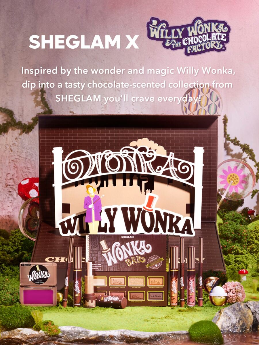 Willy wonka | SHEGLAM Wonka Bar Eyeshadow Palette Christmas Gift Brown Eyeshadow Valentine's Day ...
