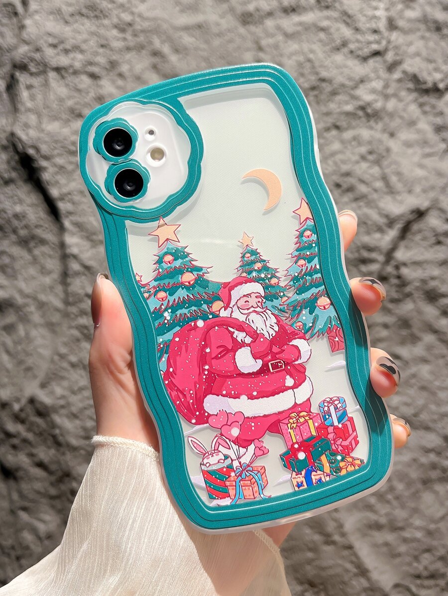 Shockproof Iphone Case With Big Wavy Soundwave Pattern | SHEIN USA