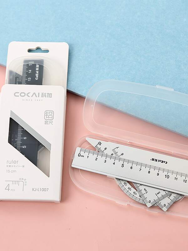 Aluminum Ruler Student Set (comes In Assorted Colors) | SHEIN USA