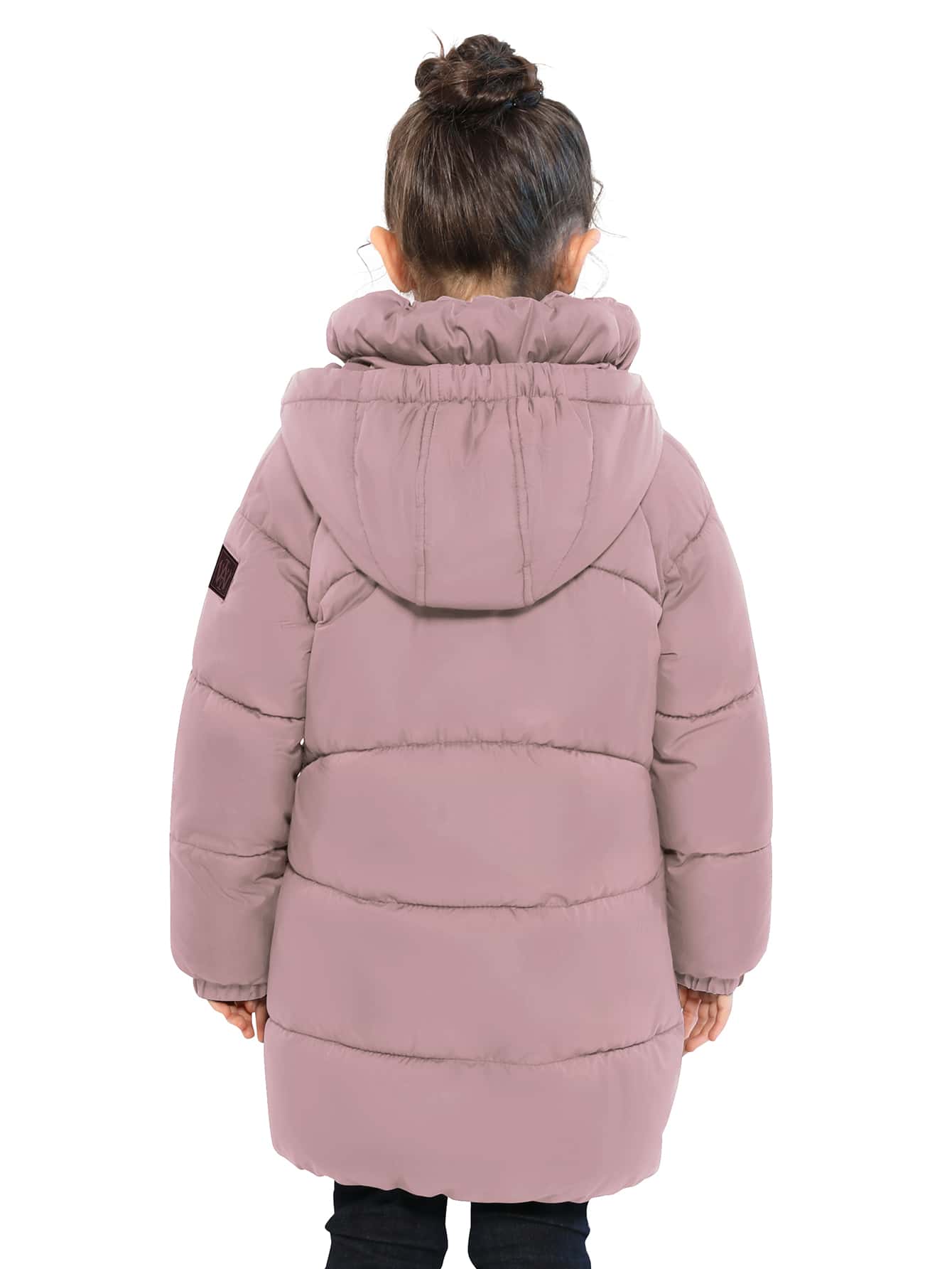 SOLOCOTE Solid Color Hooded Jacket With Long Sleeves For Tween Girls ...