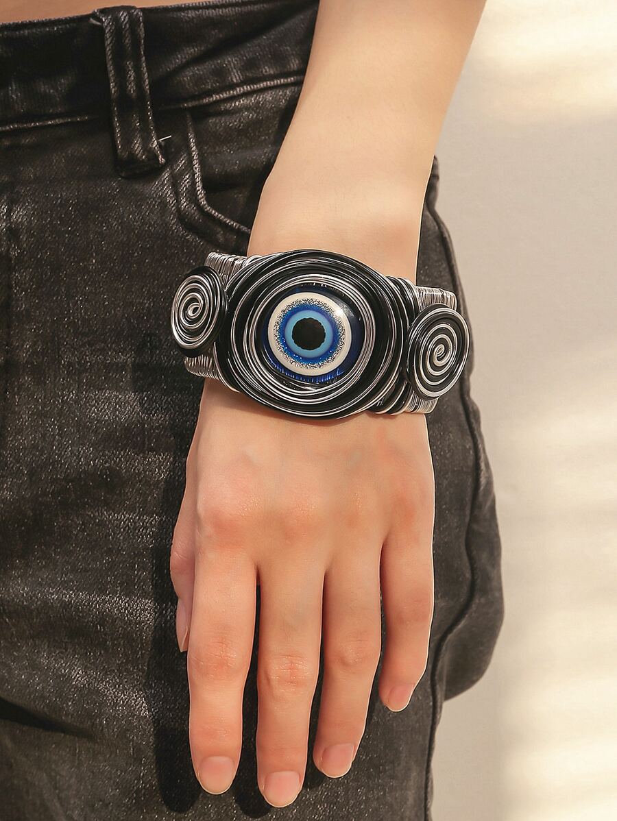 Evil Eye Decor Cuff Bangle | SHEIN USA