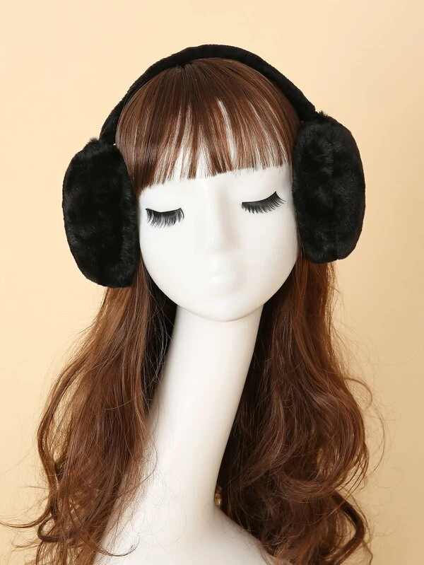 1pc Solid Fuzzy Earmuffs | SHEIN UK