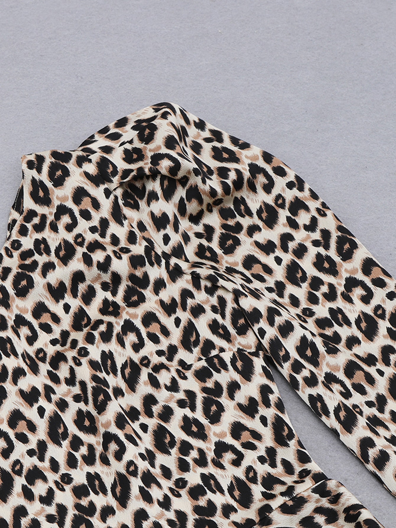 Leopard Print One Shoulder Split Thigh Sexy Party Evening Dress | SHEIN UK