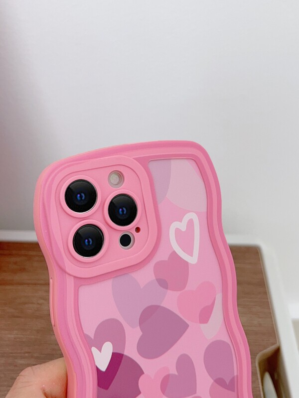 Funda para teléfono con estampado de corazones compatible con iPhone15/15Plus/15Pro/15Promax ...