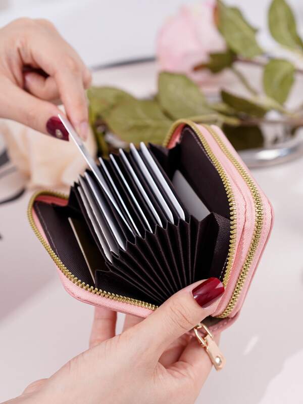 Minimalist Zipper Card Holder | SHEIN USA
