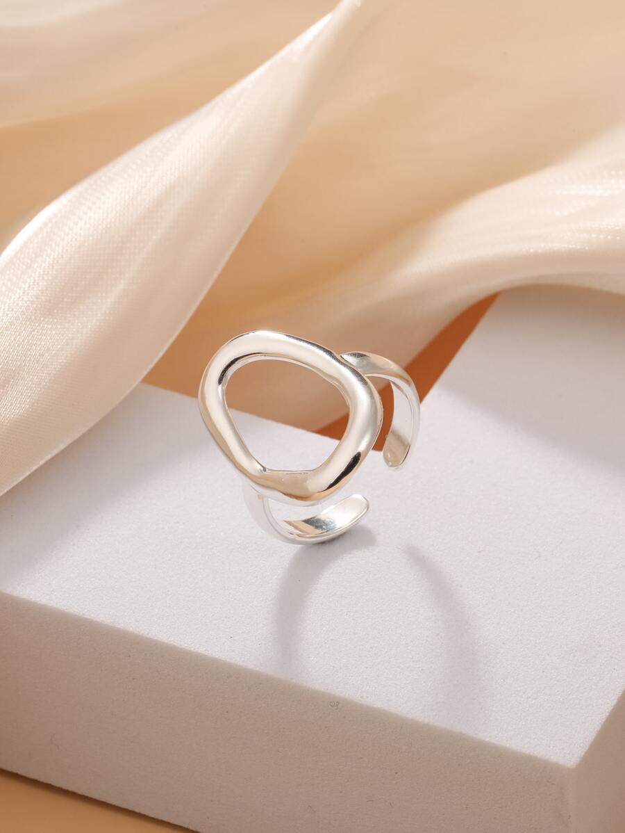 Geometric Decor Cuff Ring | SHEIN USA