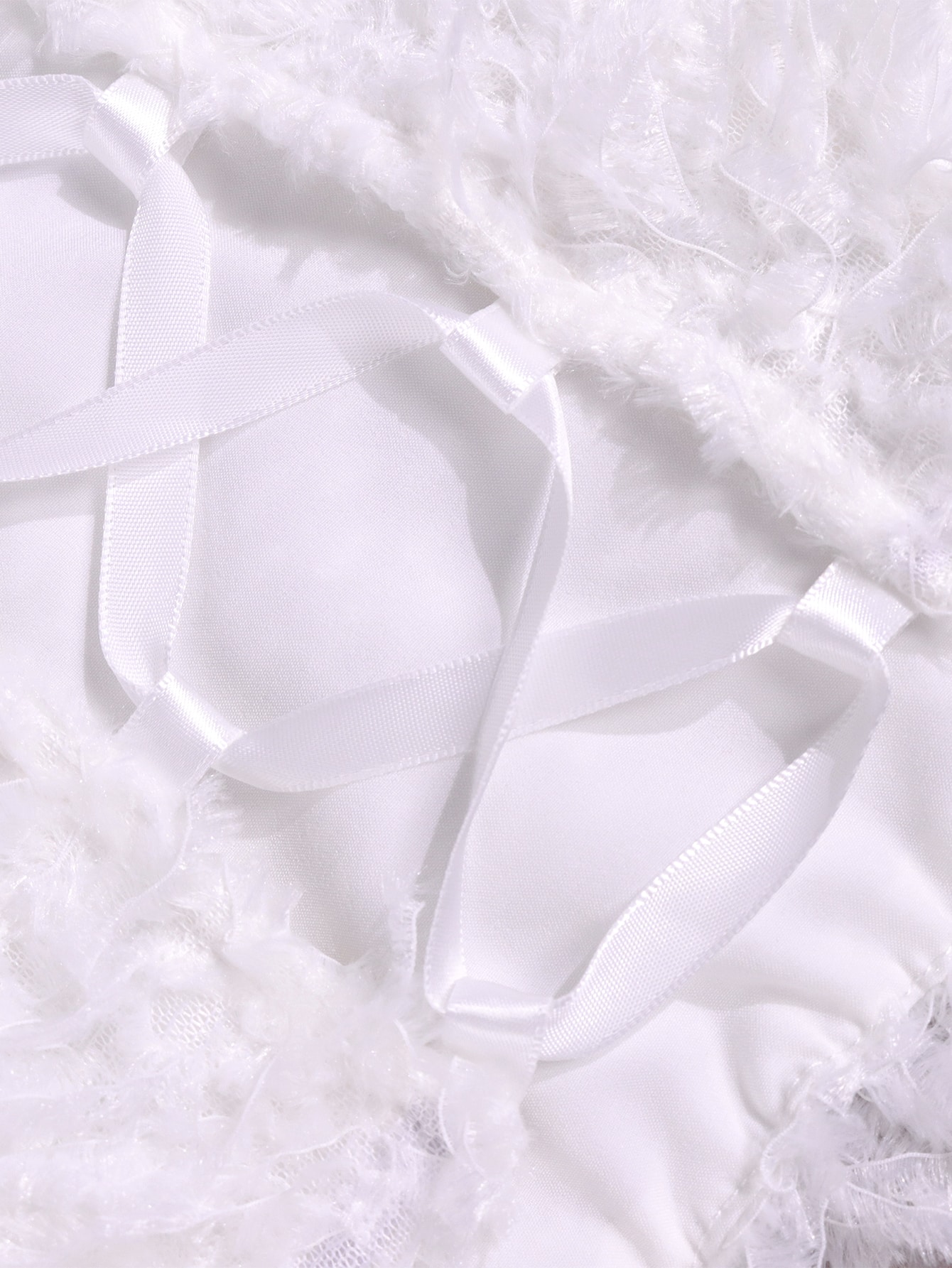 PARTHEA Solid Fuzzy Tube Top | SHEIN USA