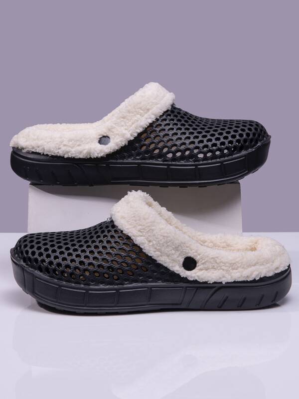 Hollow Out Thermal Lined Vented Clogs | SHEIN UK