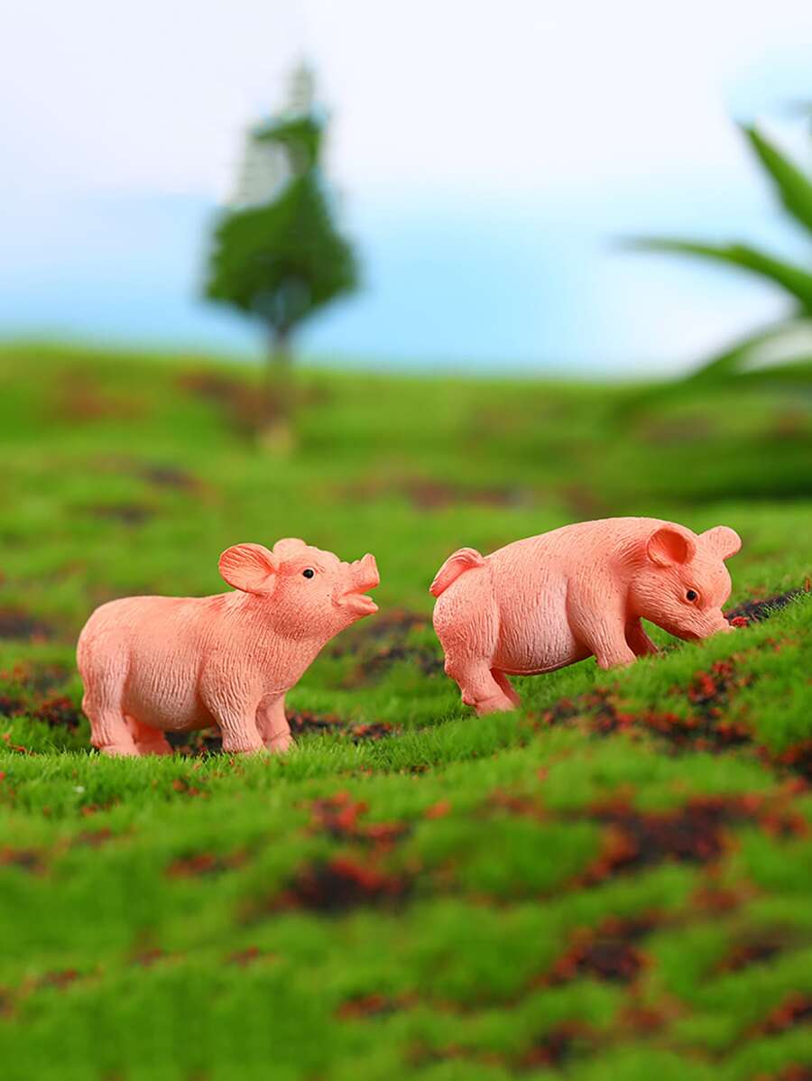 3pcs Pig Design Garden Decoration Craft | SHEIN USA