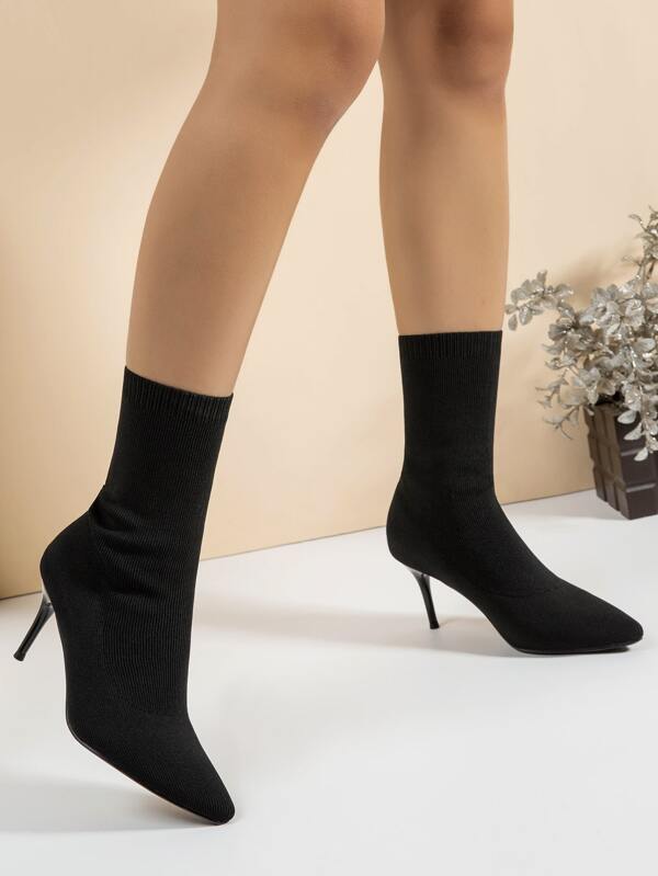 Stivali a calzino tacco a spillo senza chiusure | SHEIN ITALIA