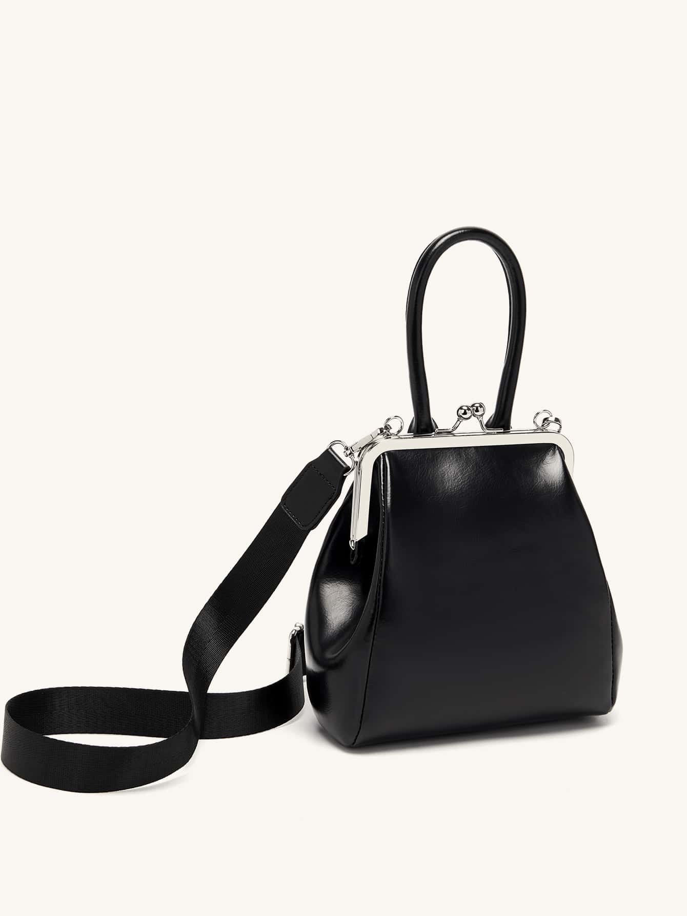 Mini Kiss Lock Satchel Bag | SHEIN USA