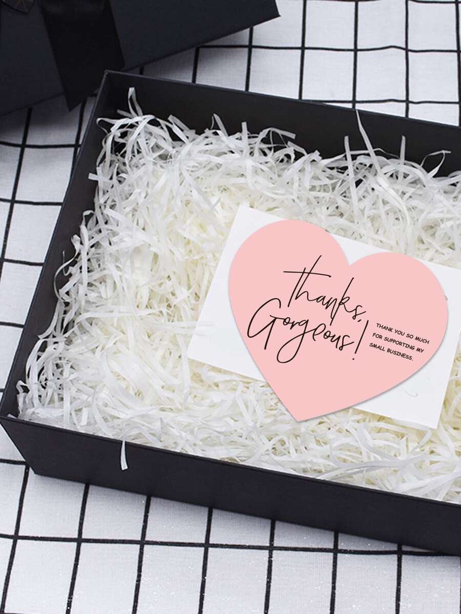 30pcs Slogan Graphic Heart Design Gift Wrapping Card | SHEIN USA