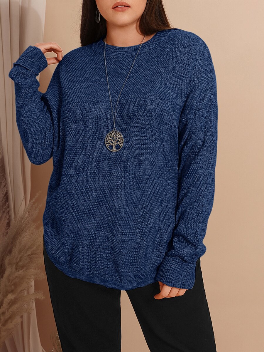 EMERY ROSE Plus Drop Shoulder Sweater | SHEIN USA