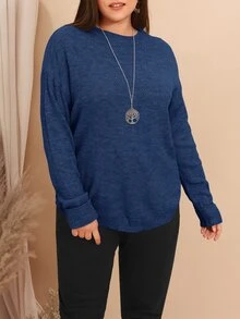 EMERY ROSE Plus Drop Shoulder Sweater | SHEIN USA