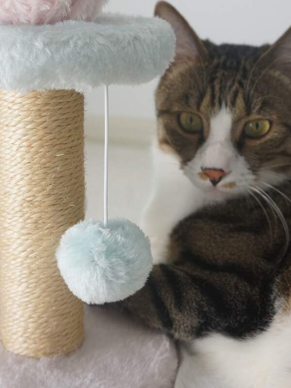 1pc Plush Ball Decor Cat Tree | SHEIN USA