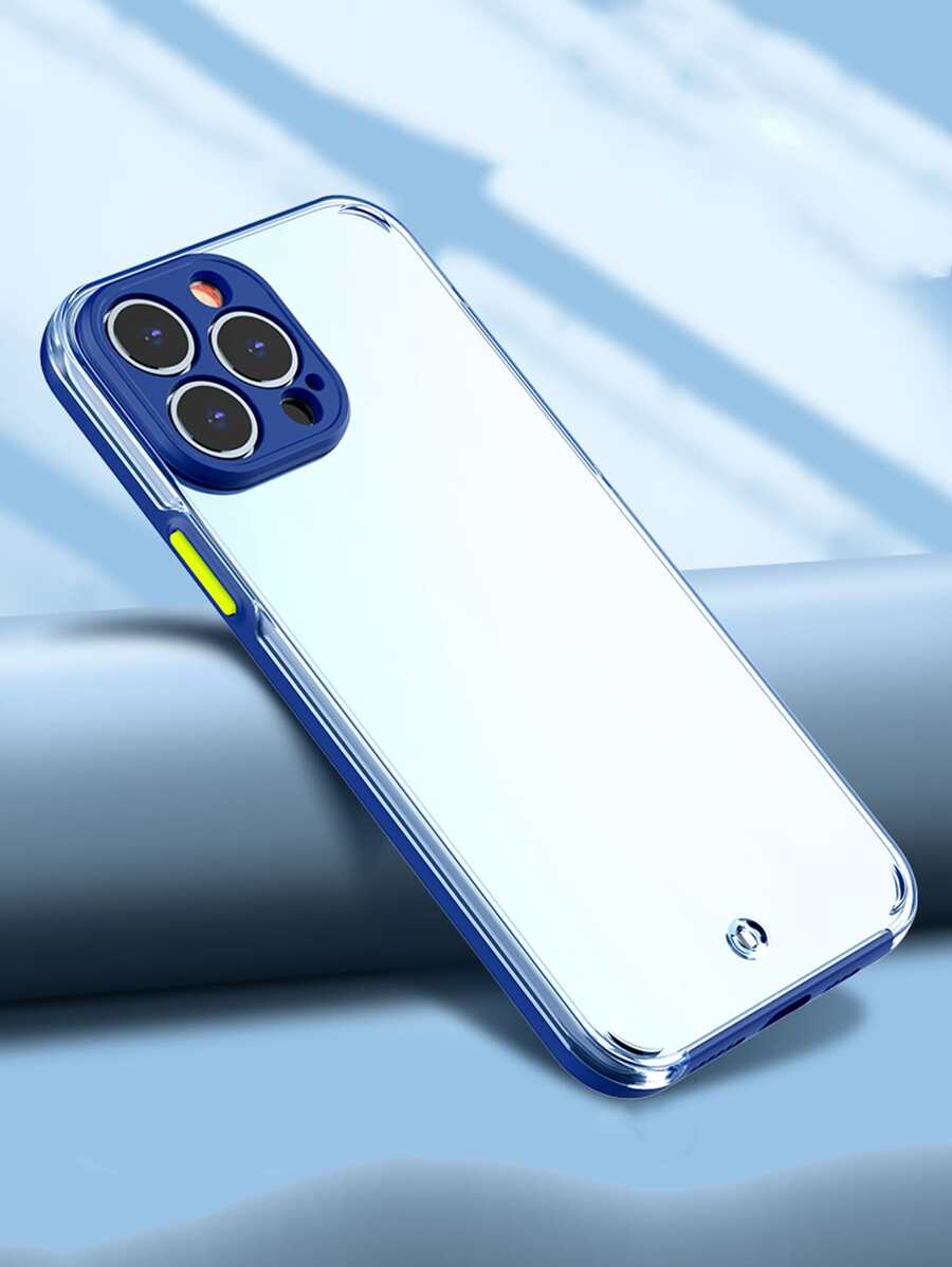 Contrast Frame Clear Phone Case | SHEIN USA