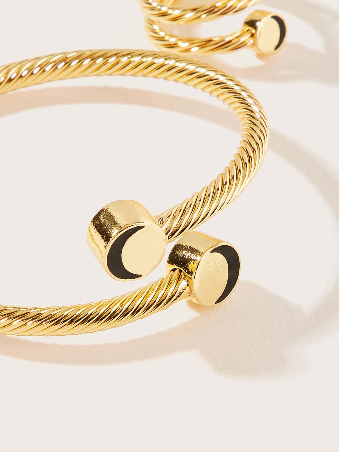 SHEIN X Lucía Bellido Minimalist Cuff Bangle & Wrap Ring | SHEIN USA