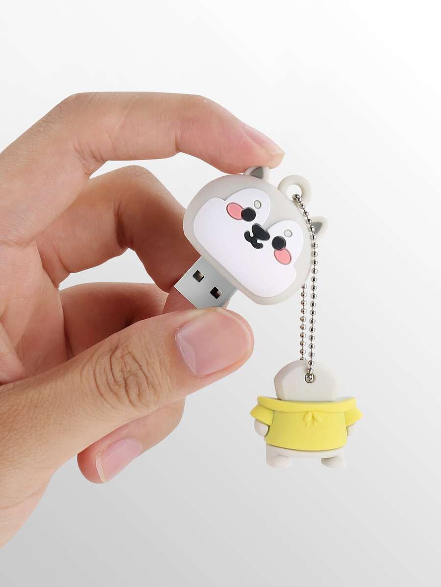 1 Pack 32G USB 2.0 Flash Drive With Silicone Bear Design For PC ...