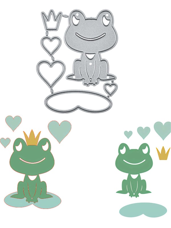 1pc Heart & Cartoon Frog Shaped Cutting Die | SHEIN USA